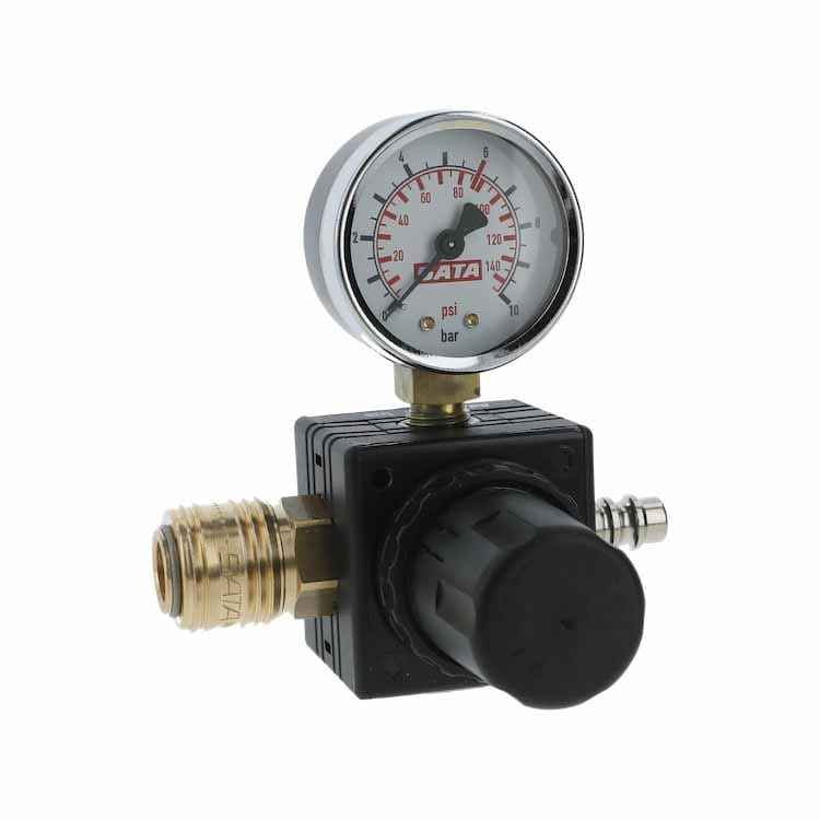 Druckminderer mit Manometer 0 bis 10 bar [für SATA multi clean 2 ...